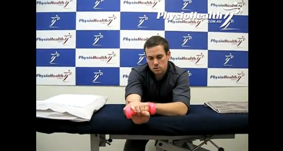 How To - Tennis Elbow Eccentric Exercise | Physiohealth