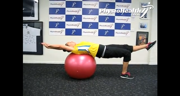 How To - Fitball Hip and Knee Extension | Physiohealth