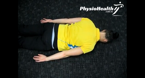 How To - Scapula Retraction In Prone With Arm Lift | Physiohealth